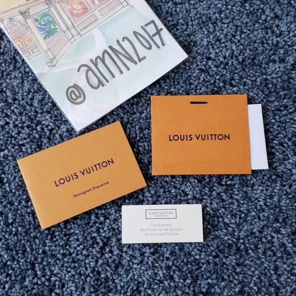 Louis Vuitton | Bags | Louis Vuitton Booklet Textile Card Lv Gift Tag ...
